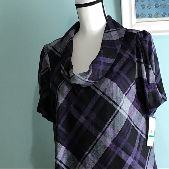 Jessica Howard | Dresses | Jessica Howard Plaid Crowl Neck Sweater ...